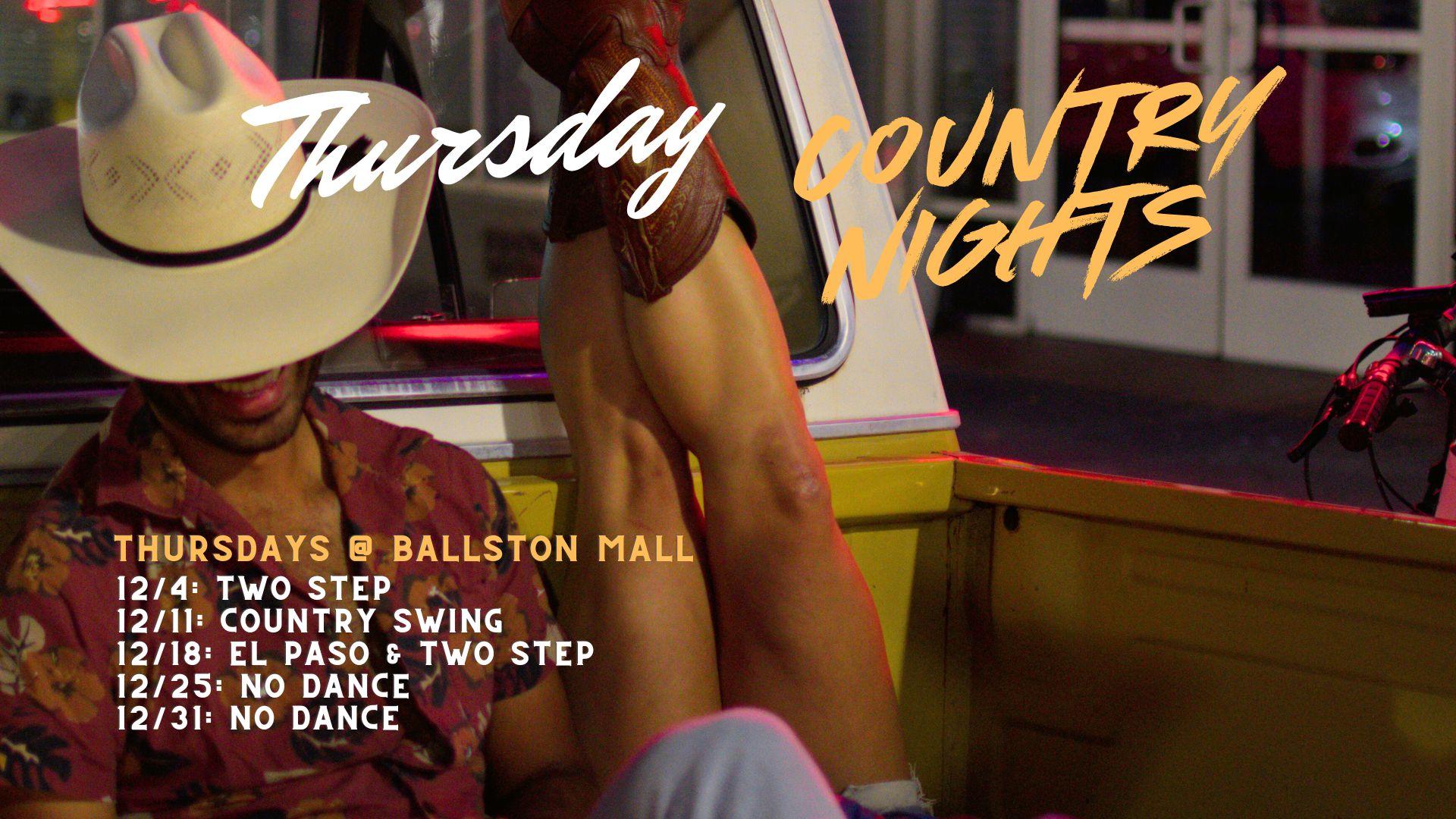Country Dance Night **AT BALLSTON QUARTER**