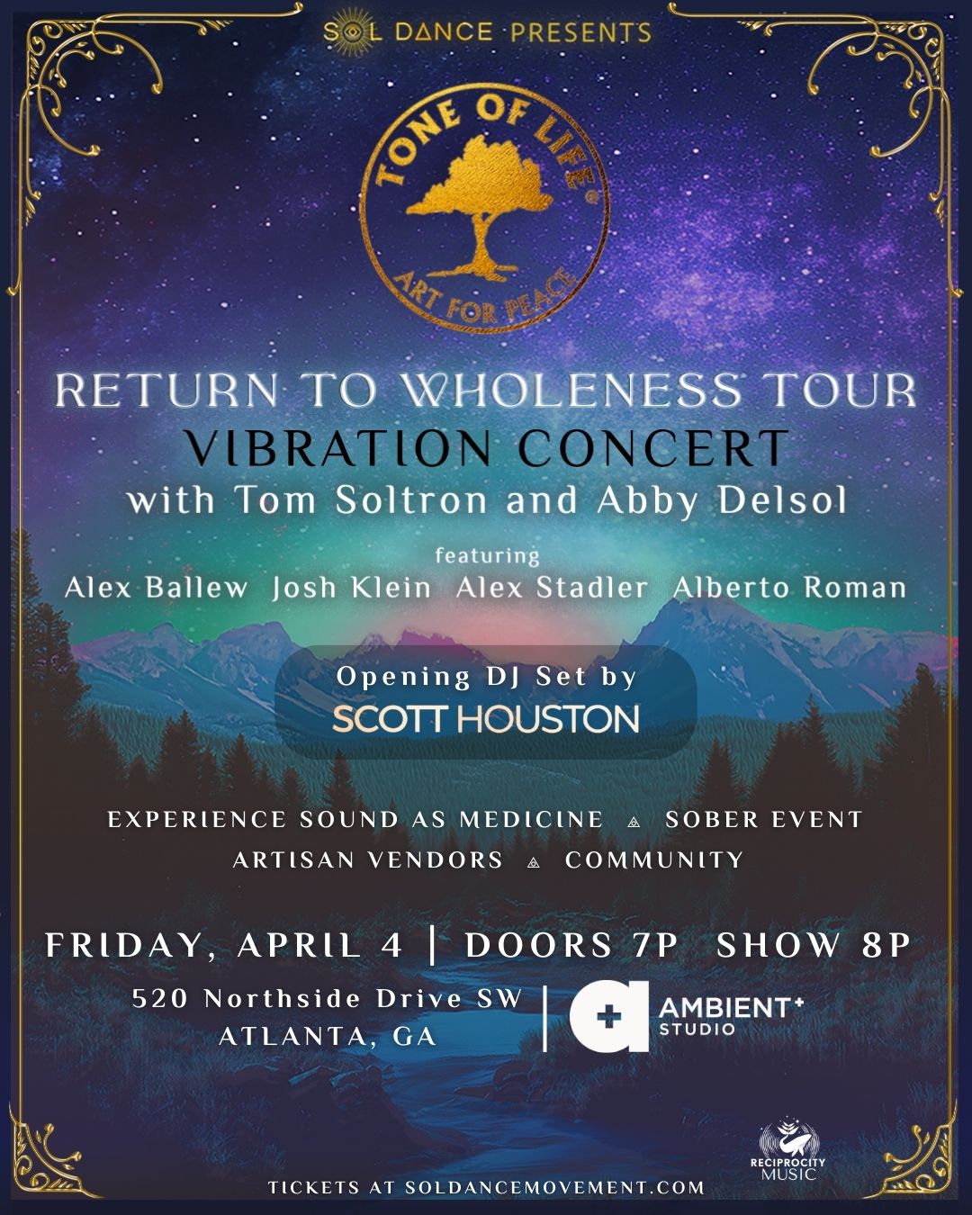 Sol Dance Presents: Tone of Life - Return to Wholeness Tour