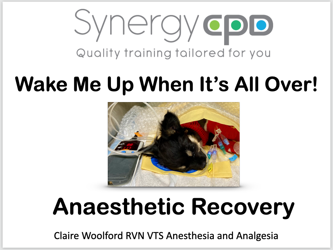 Synergy Webinar - Anaesthetic Recovery.mp4 - Synergy CPD